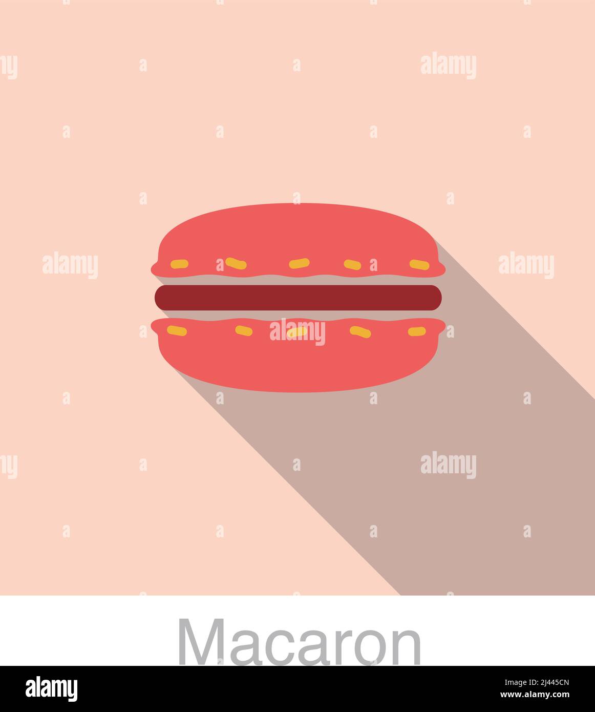Macaron sweet food icon design vector illustration Stock Vector Image ...