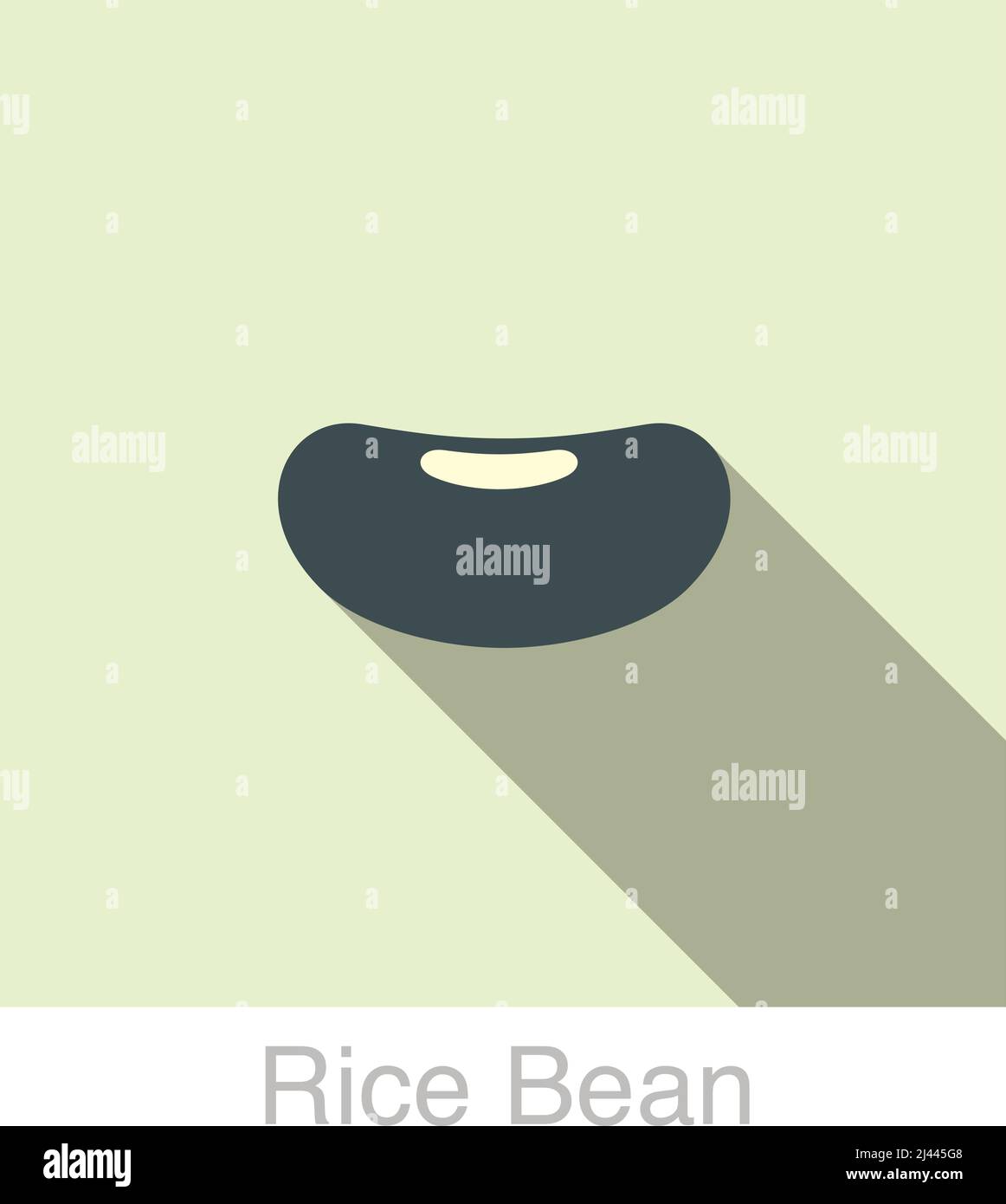 rice bean food flat icon vector illustration Stock Vector Image & Art ...