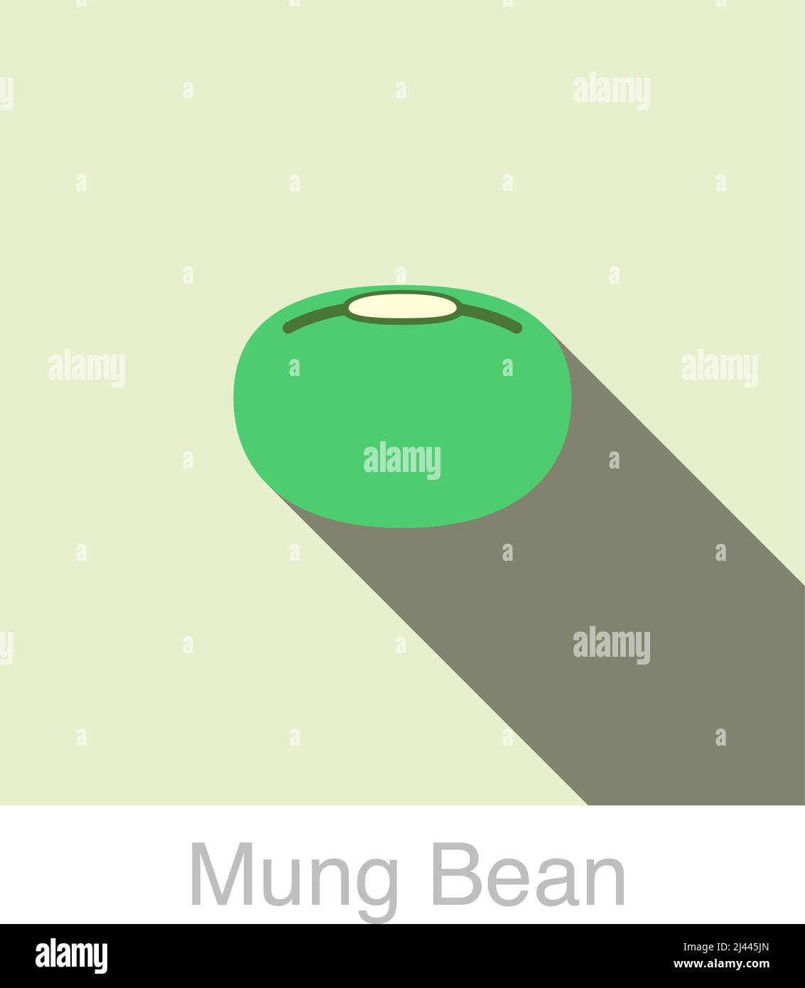 Mung bean food flat icon vector illustration Stock Vector Image & Art ...