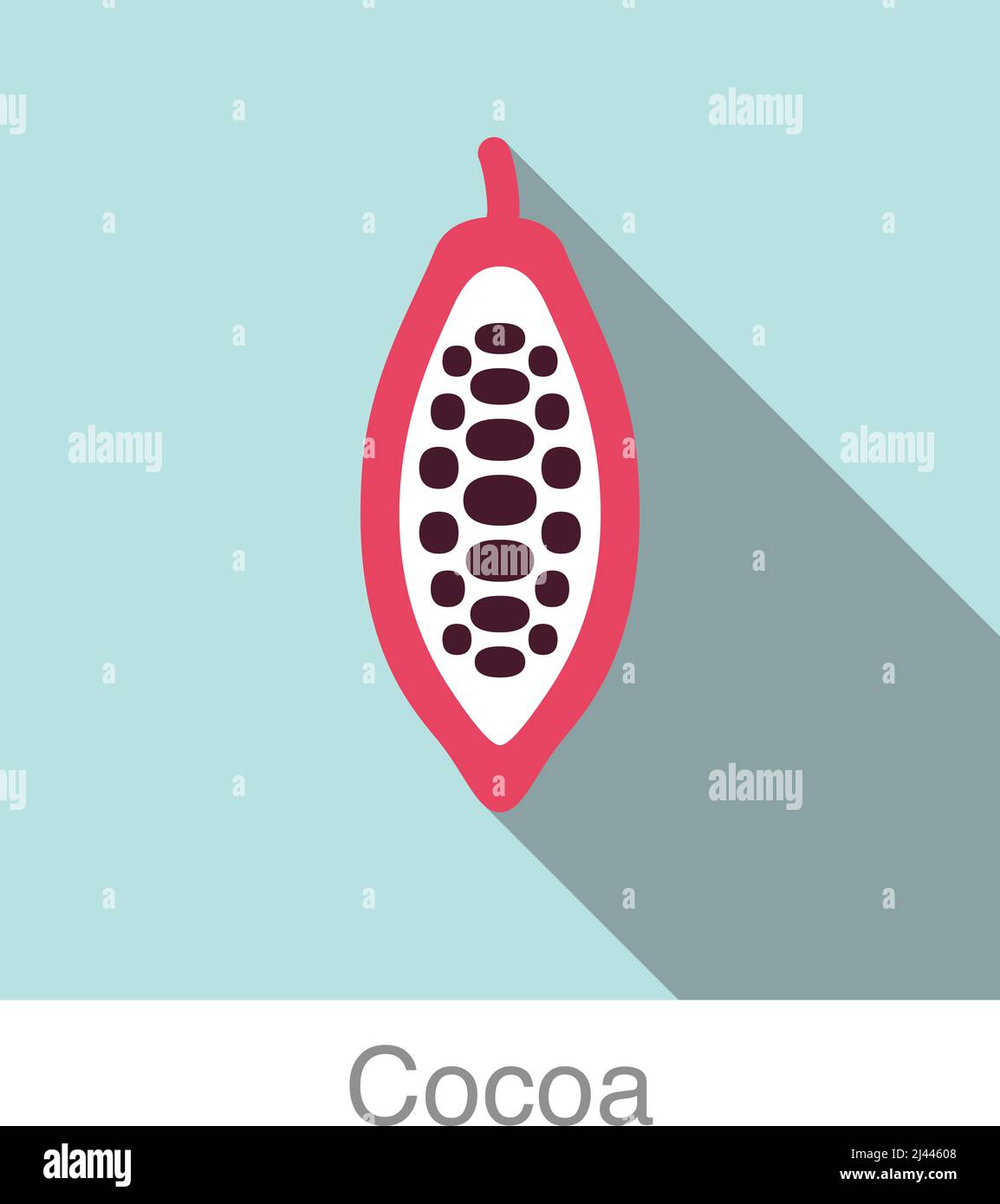 Cocoa fruit Stock Vector Images - Alamy