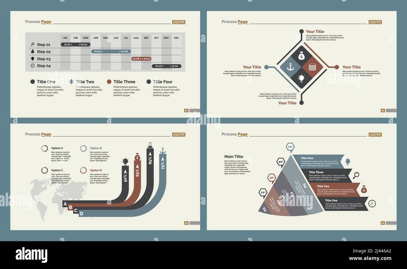 Infographic design set can be used for workflow layout, diagram, annual ...