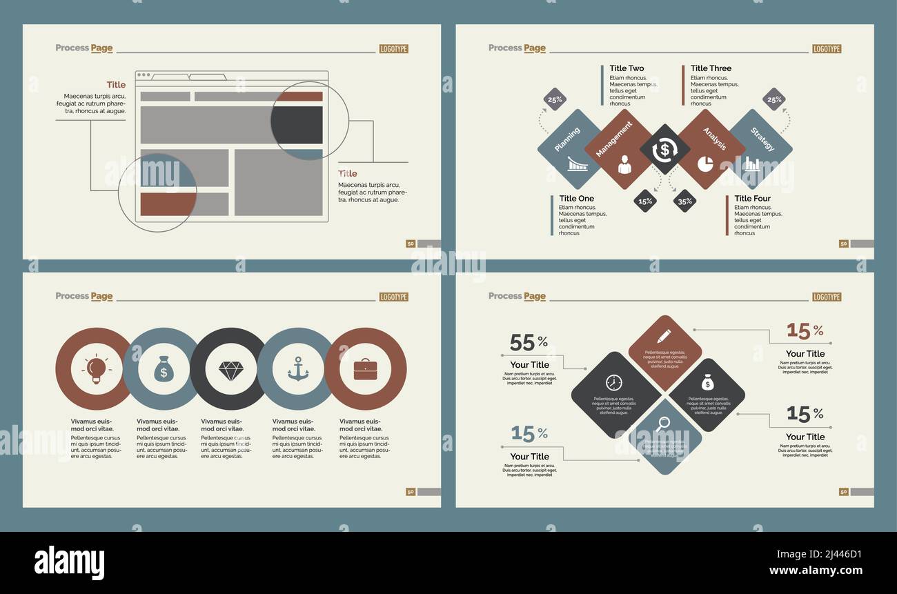 Infographic design set can be used for workflow layout, diagram, annual ...