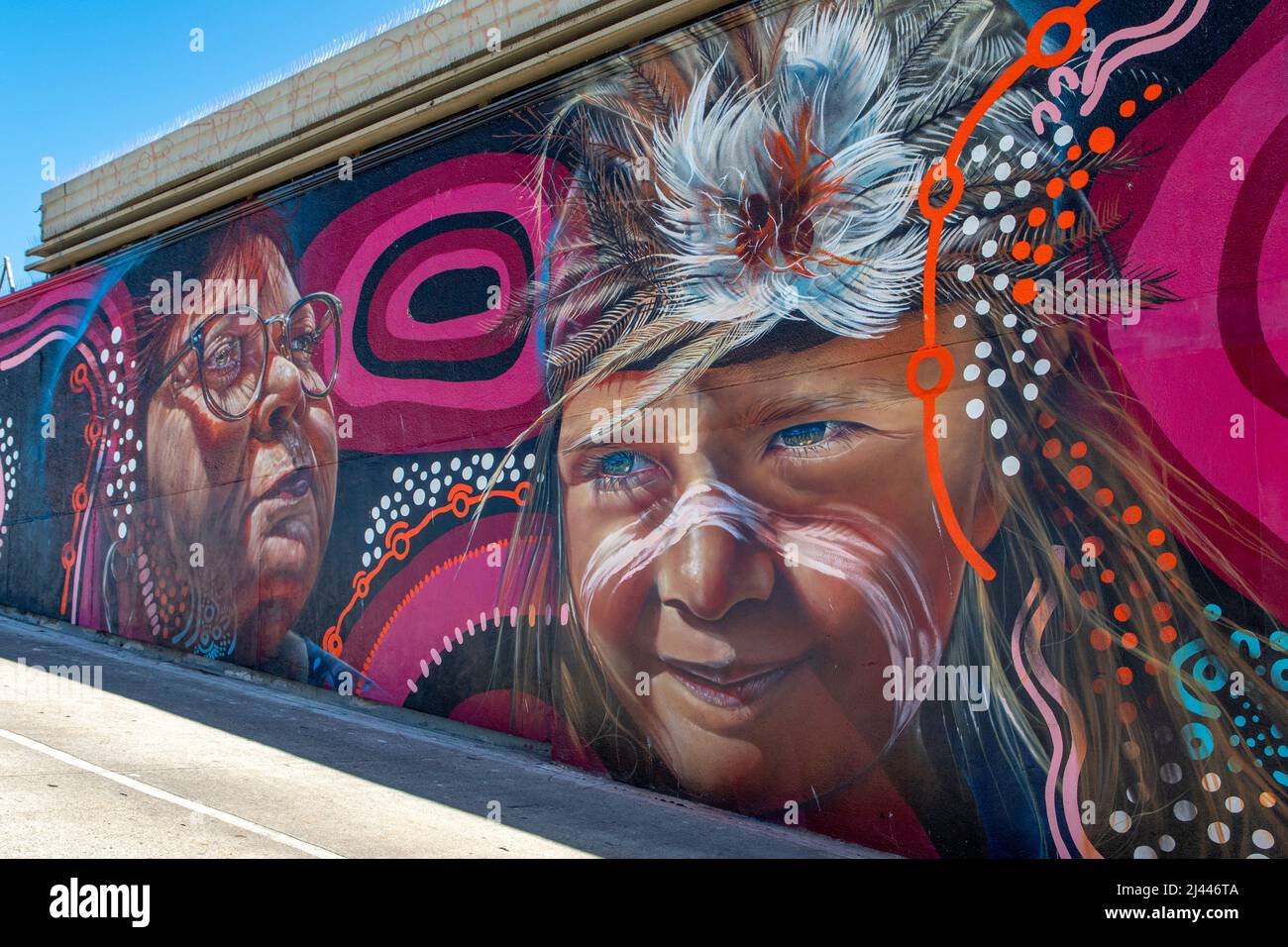 Indigenous Street Art, Frankston, Victoria, Australia Stock Photo - Alamy