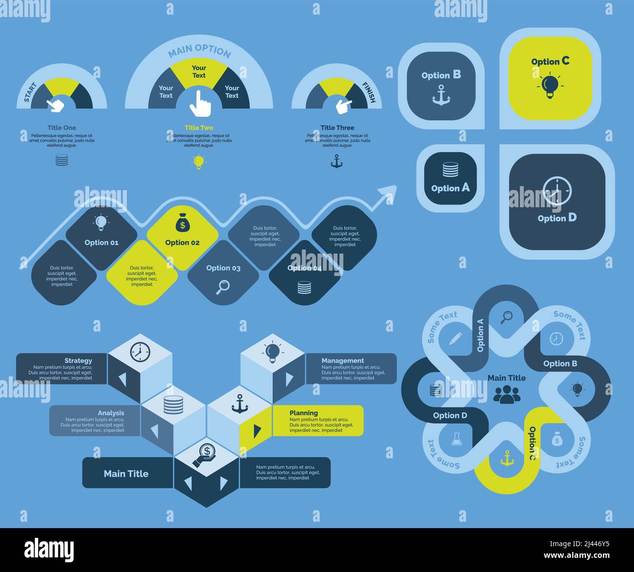 Best options chart. Business data. Creative concept for infographic ...