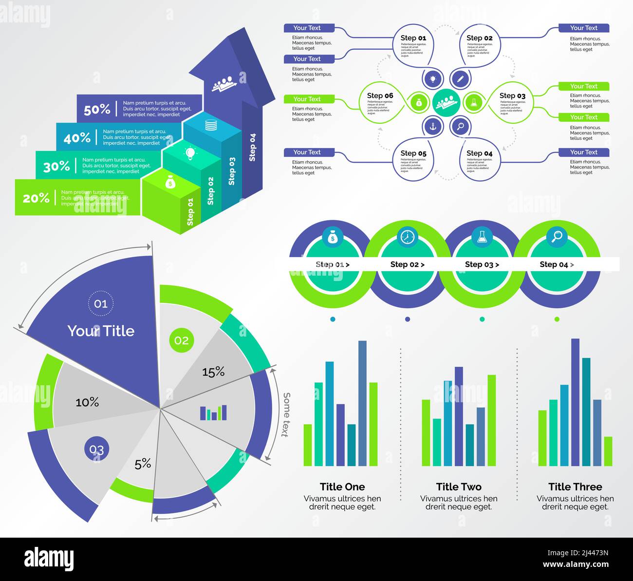 Infographic design set can be used for workflow layout, diagram, annual ...