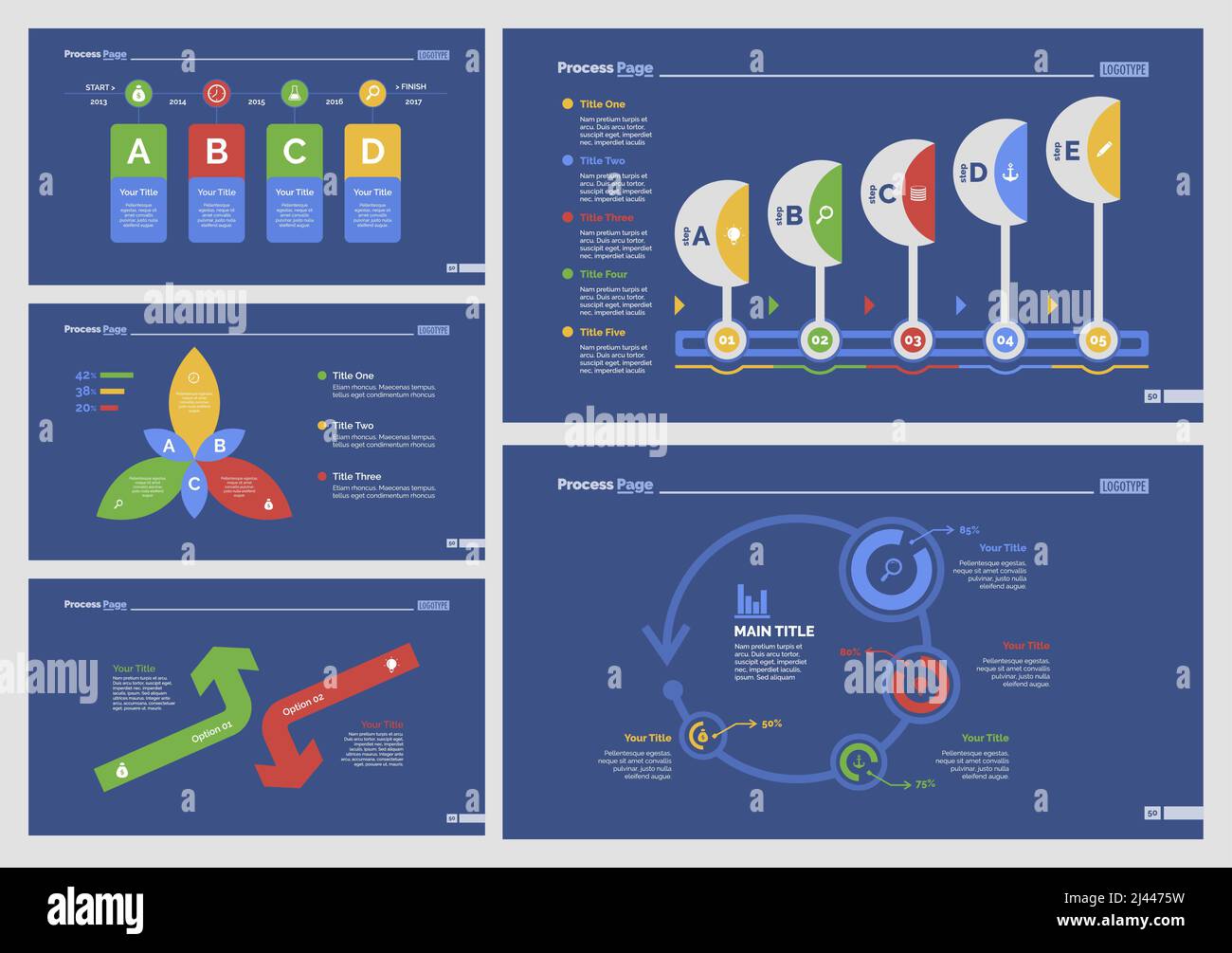 Infographic design set can be used for workflow layout, diagram, annual ...
