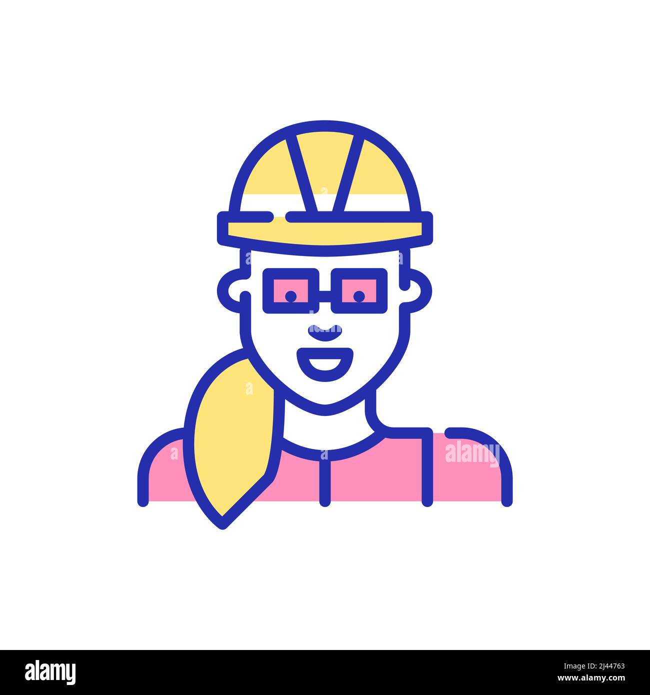 Woman architect silhouette Stock Vector Images - Alamy