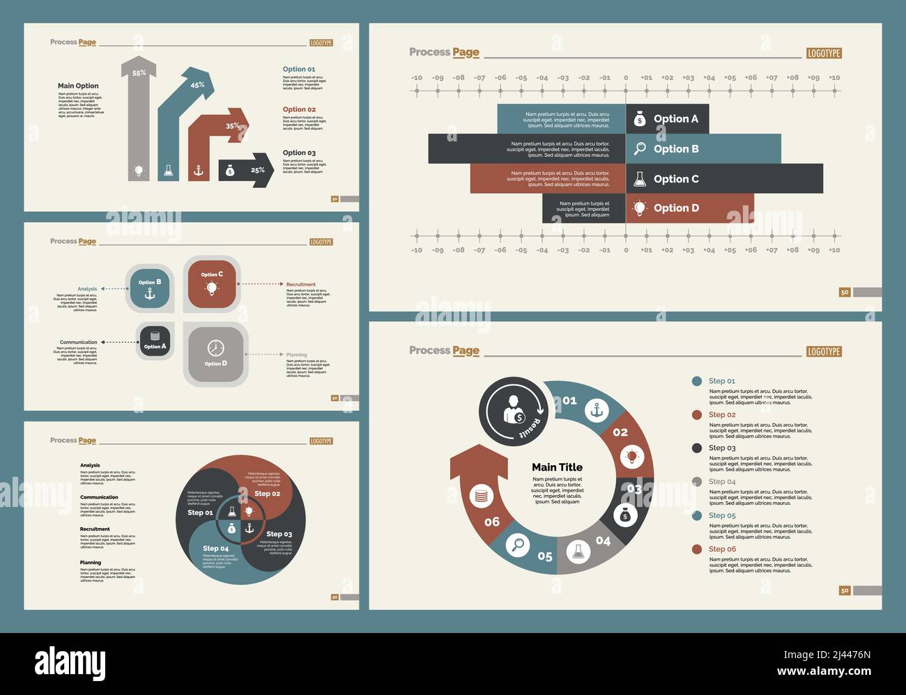 Infographic design set can be used for workflow layout, diagram, annual ...