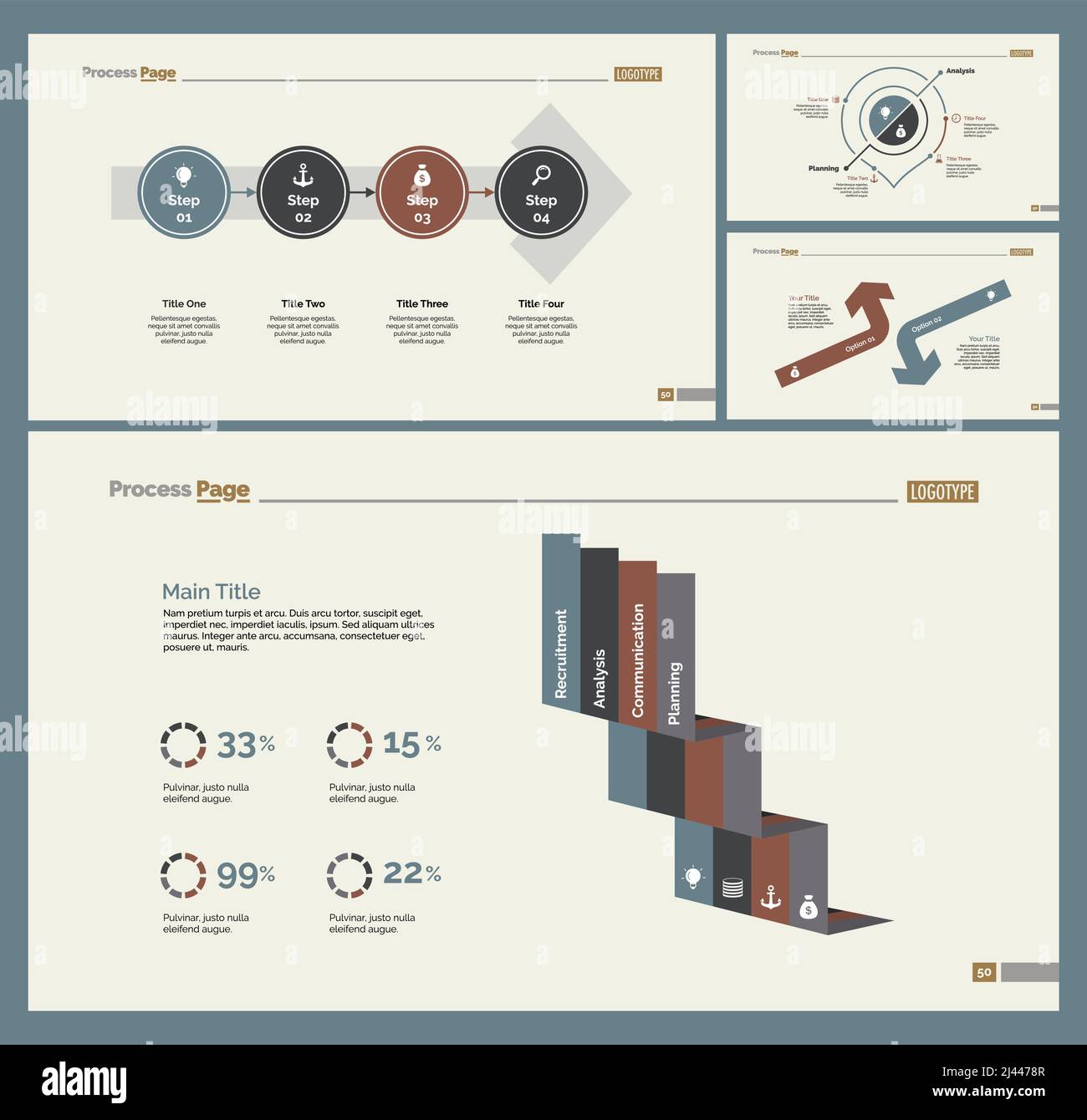 Infographic design set can be used for workflow layout, diagram, annual ...