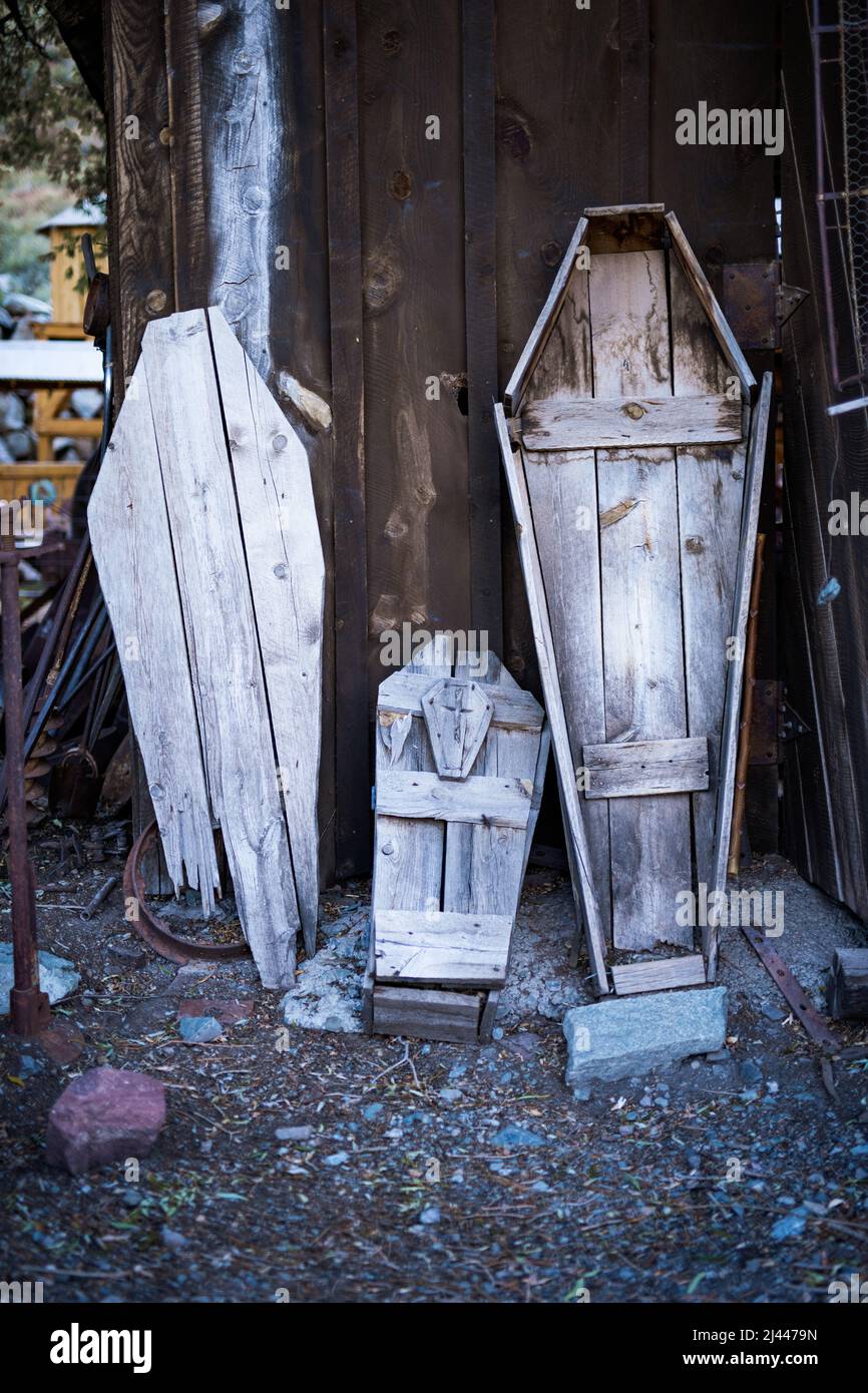 Old western coffin hi-res stock photography and images - Alamy