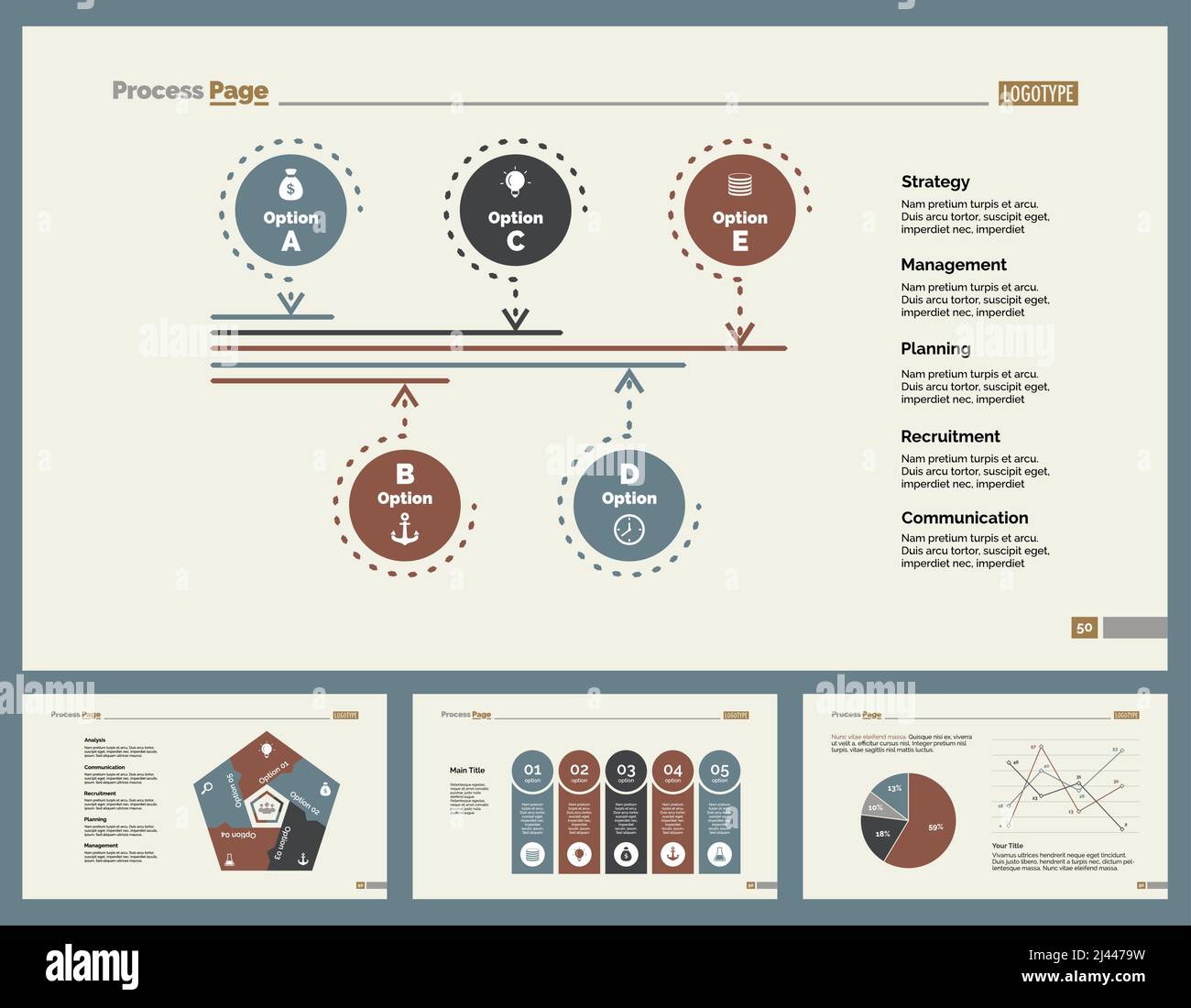 Infographic design set can be used for workflow layout, diagram, annual ...