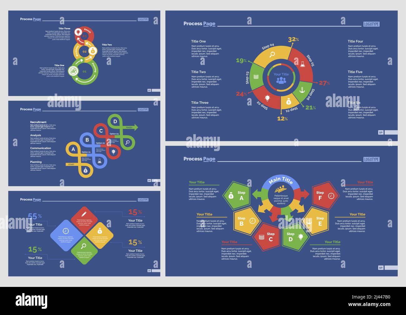 Infographic design set can be used for workflow layout, diagram, annual ...