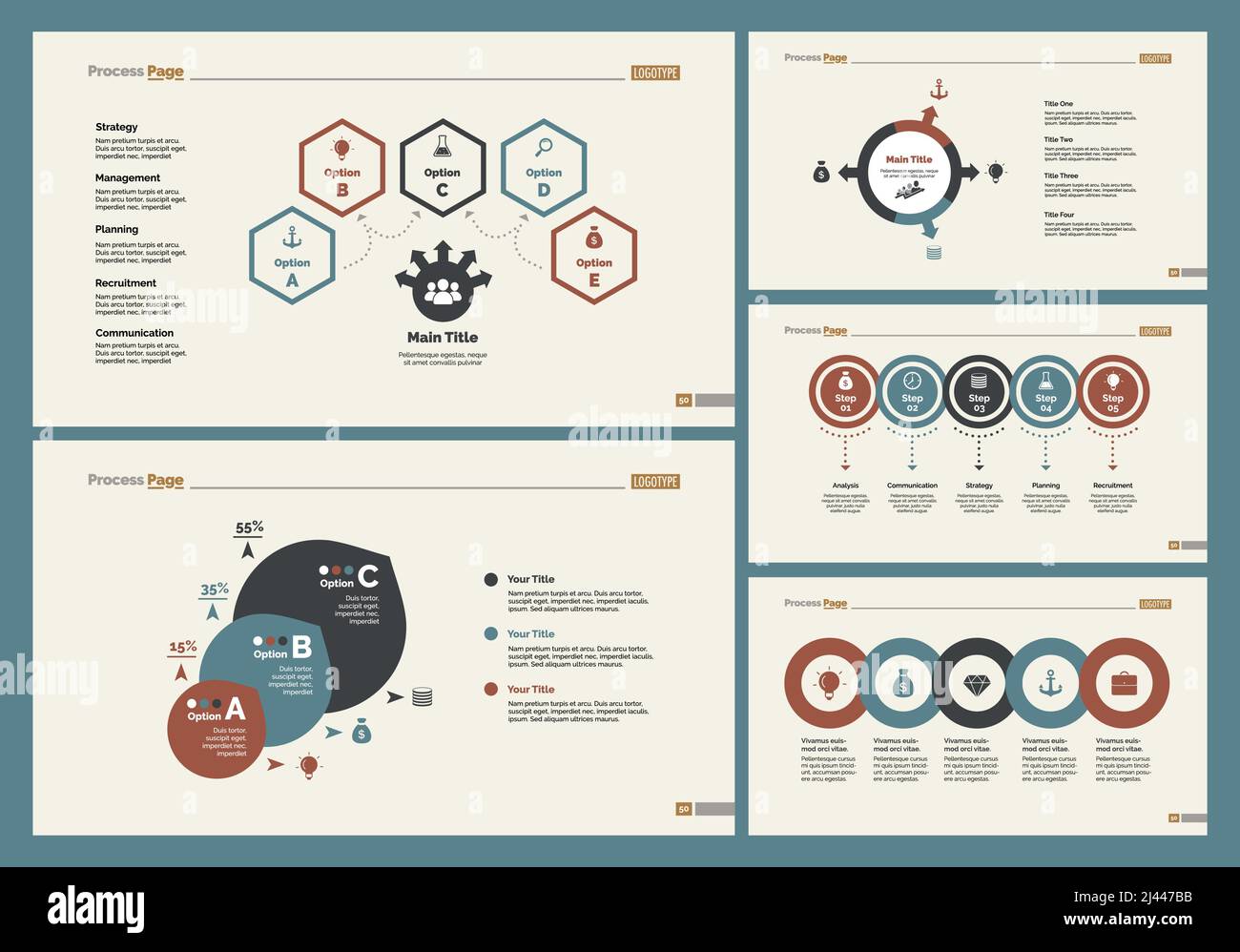 Infographic design set can be used for workflow layout, diagram, annual ...