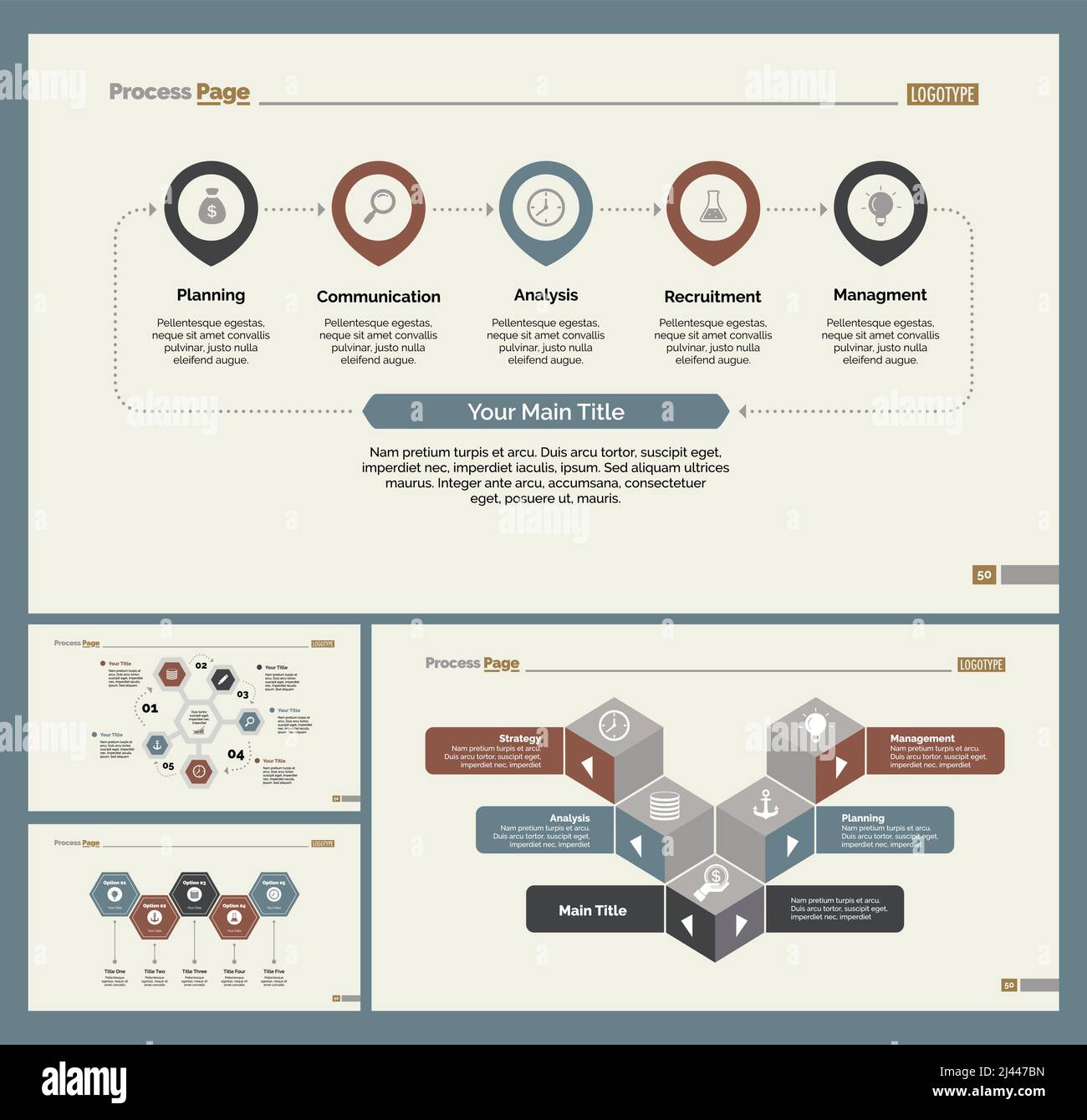 Infographic design set can be used for workflow layout, diagram, annual ...