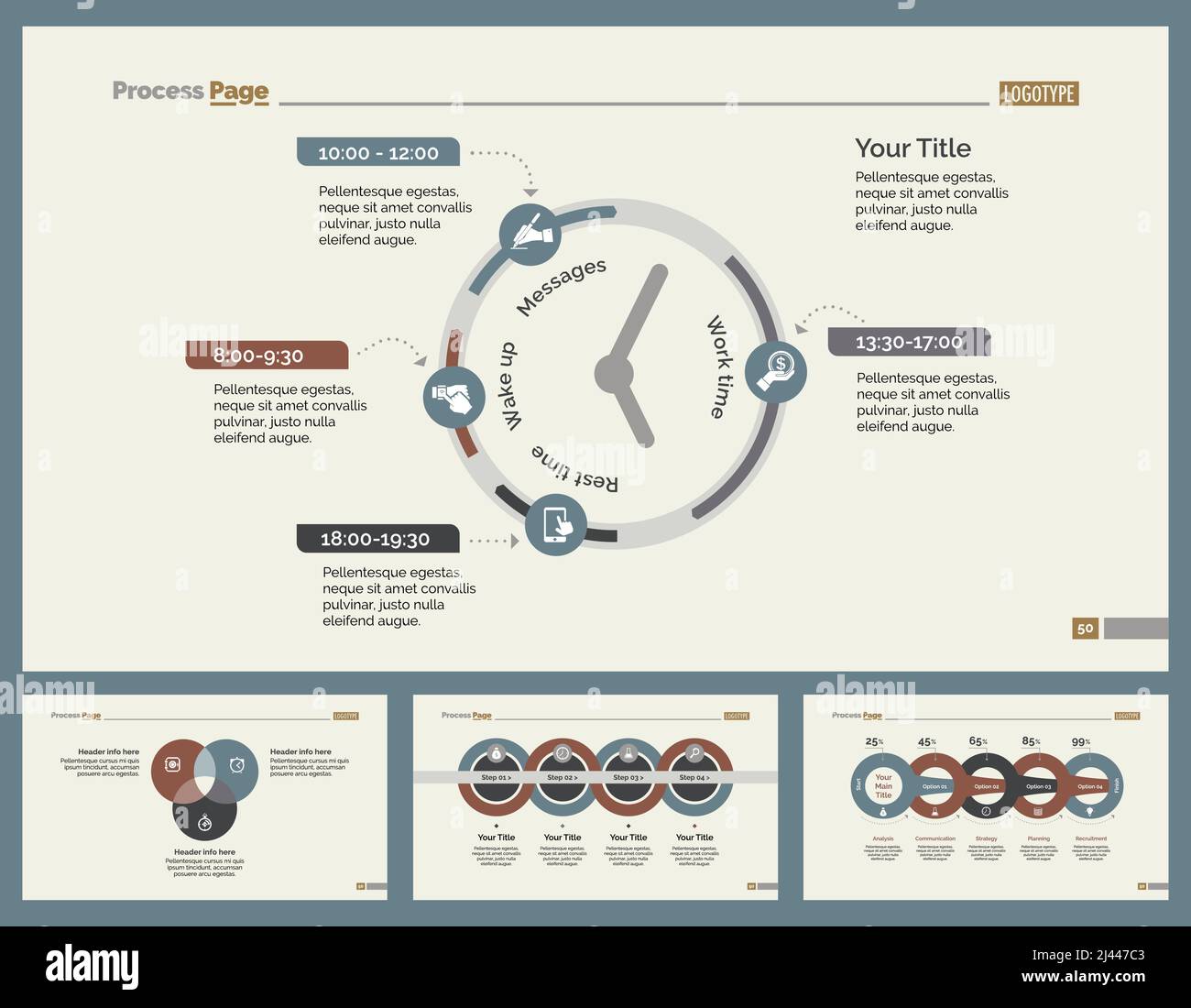 Infographic design set can be used for workflow layout, diagram, annual ...