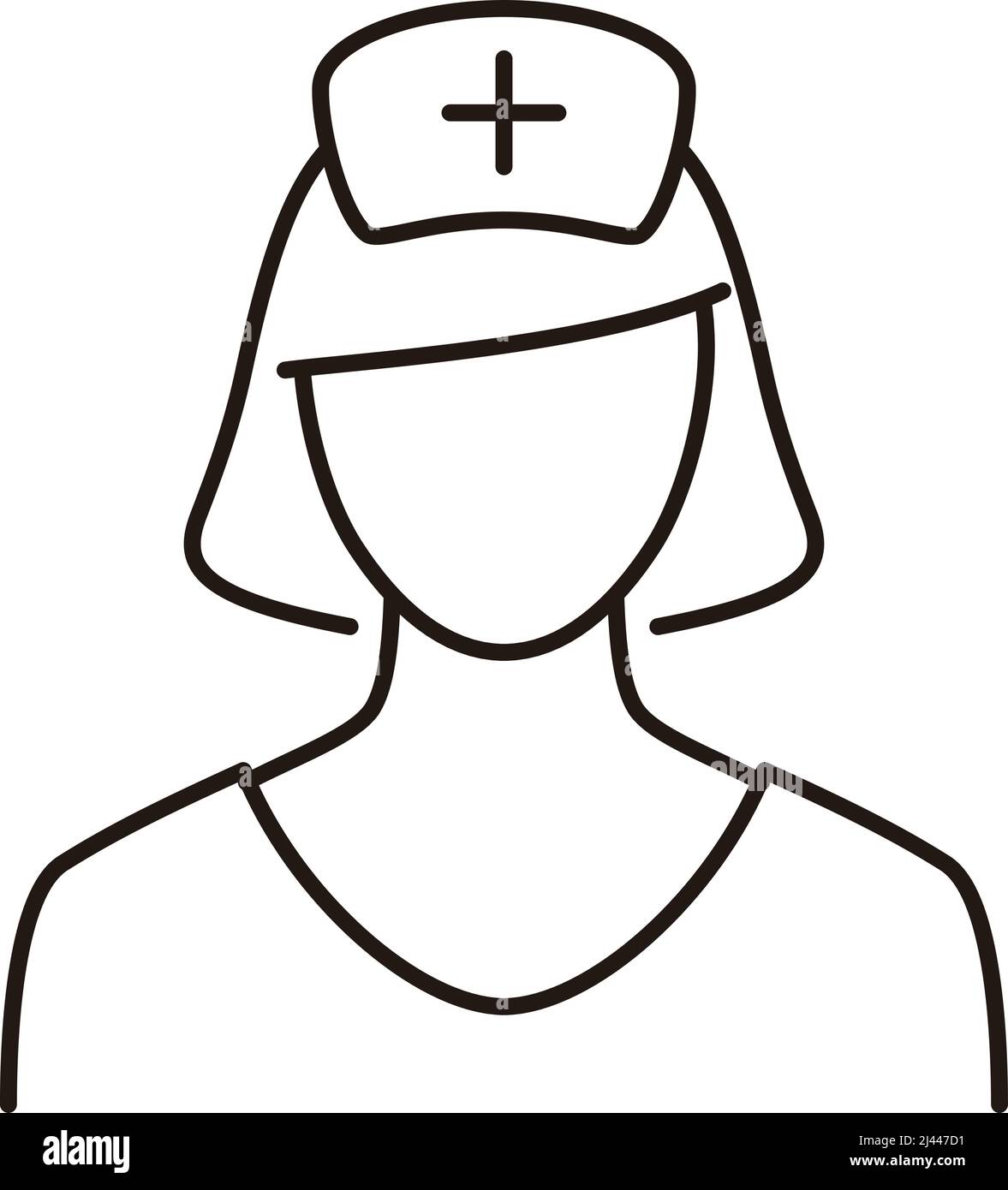 Nurse vector icon Stock Vector Image & Art - Alamy