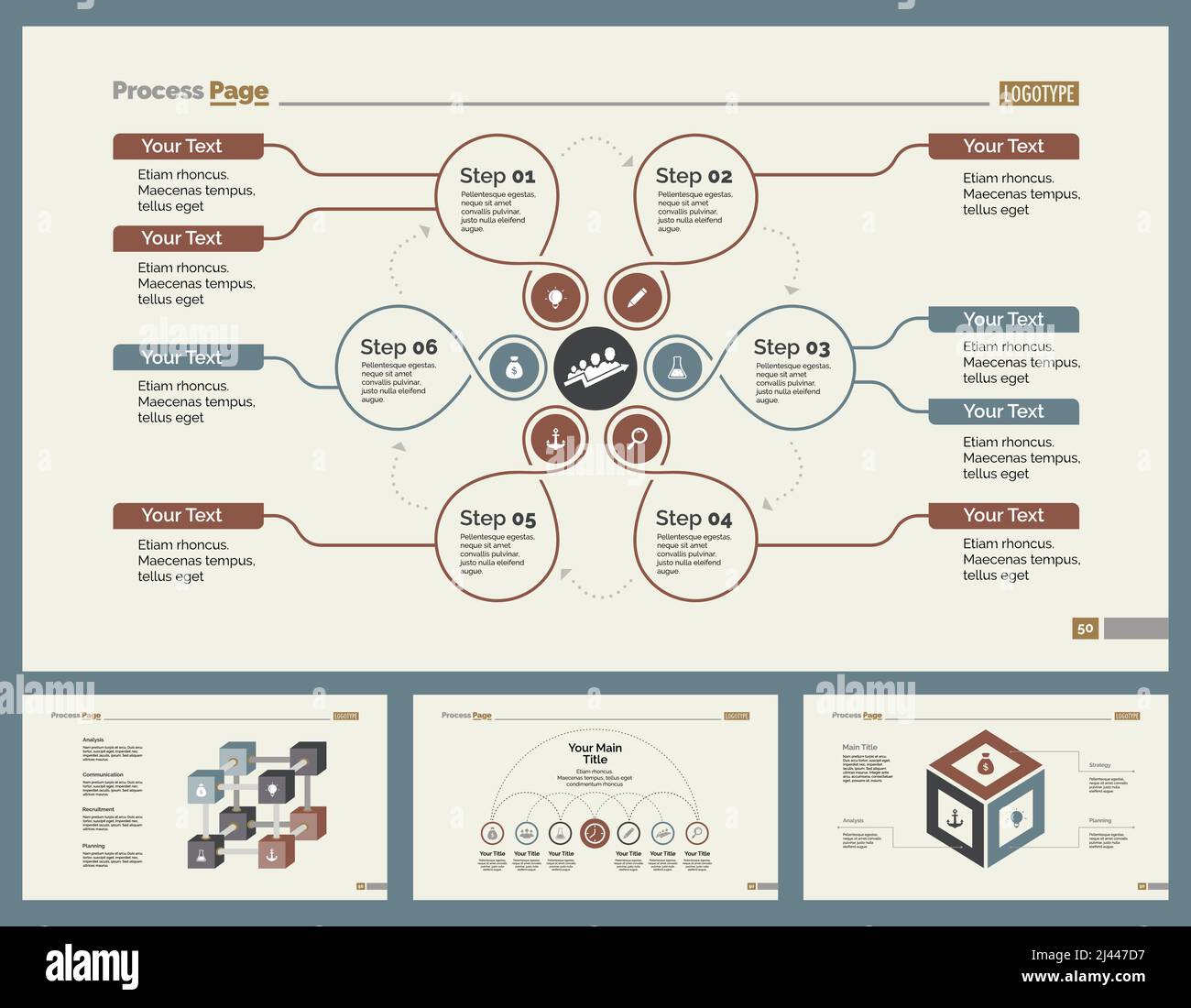 Infographic design set can be used for workflow layout, diagram, annual ...