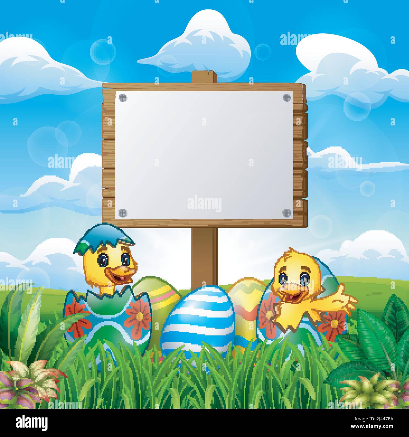 Easter duck hunt nature Stock Vector Images - Alamy