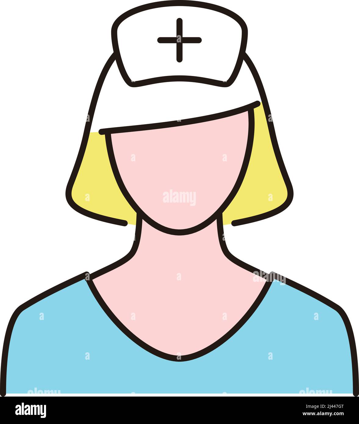 Nurse support icon outline Stock Vector Images - Alamy