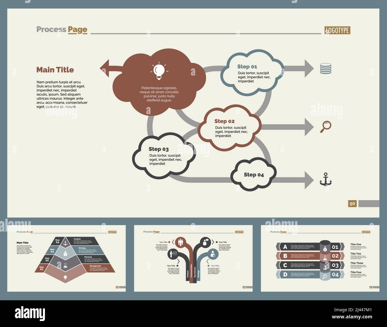 Infographic design set can be used for workflow layout, diagram, annual ...