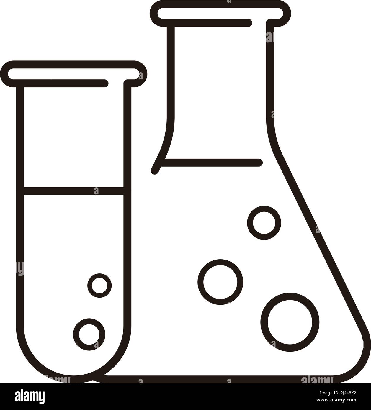 Lab flask icon. vector Stock Vector Image & Art - Alamy