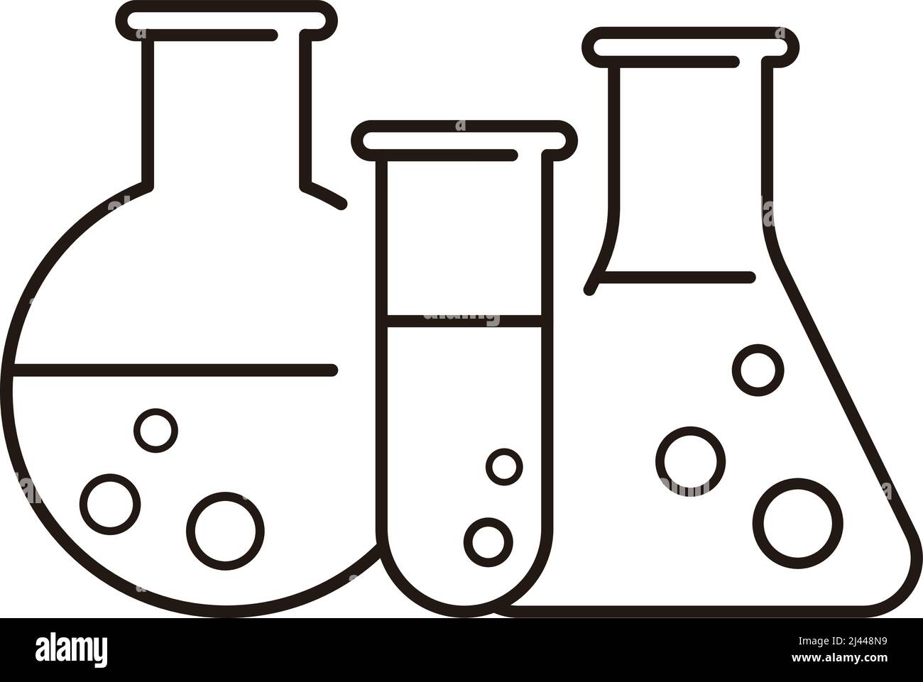 Lab flask icon. vector Stock Vector Image & Art - Alamy