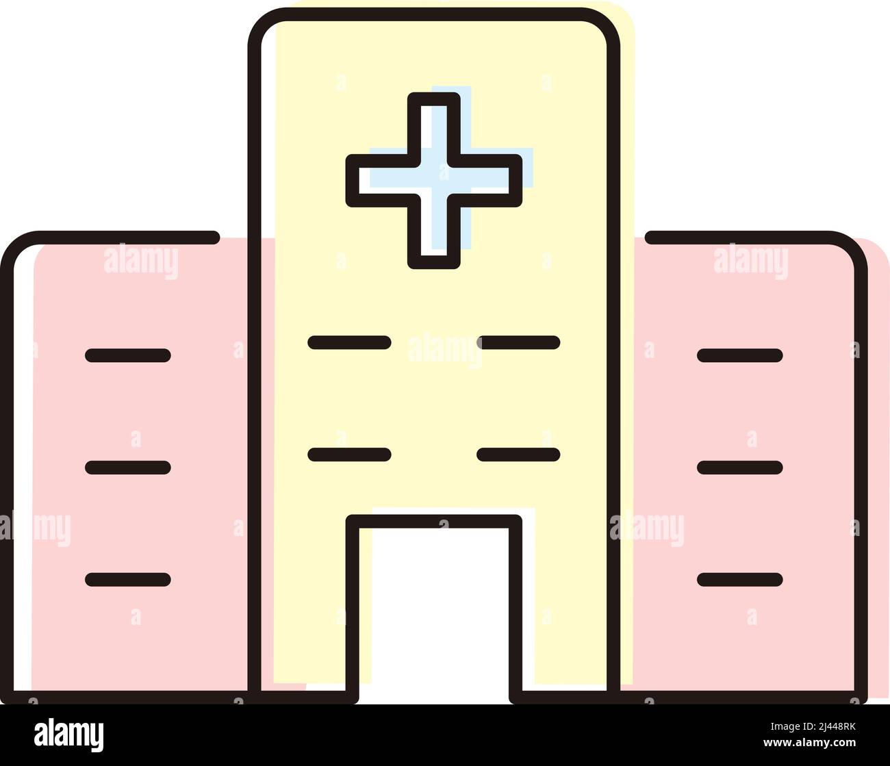 Hospital vector icon Stock Vector Image & Art - Alamy