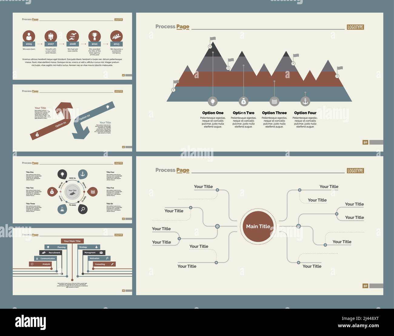 Infographic design set can be used for workflow layout, diagram, annual ...