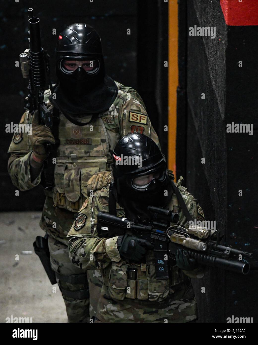 Air Force Reserve Command Defenders assigned to the 446th Security ...