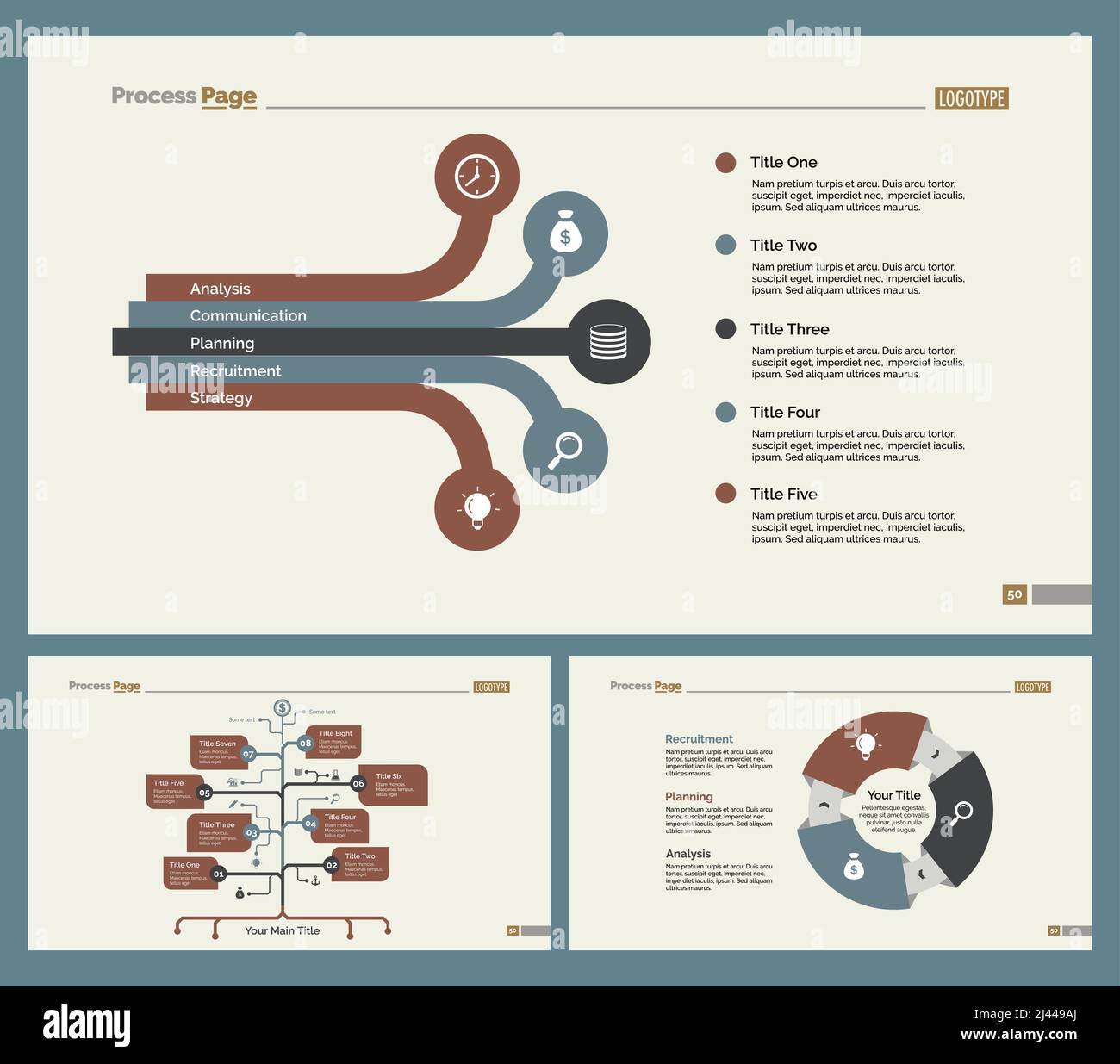 Infographic design set can be used for workflow layout, diagram, annual ...