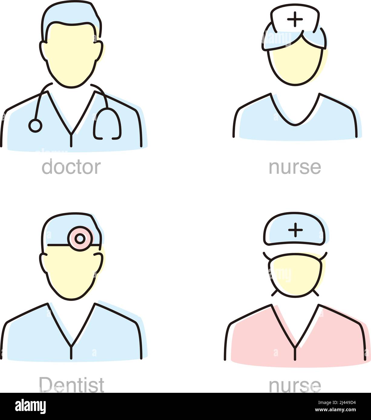 Job vector line icons Stock Vector Images - Alamy