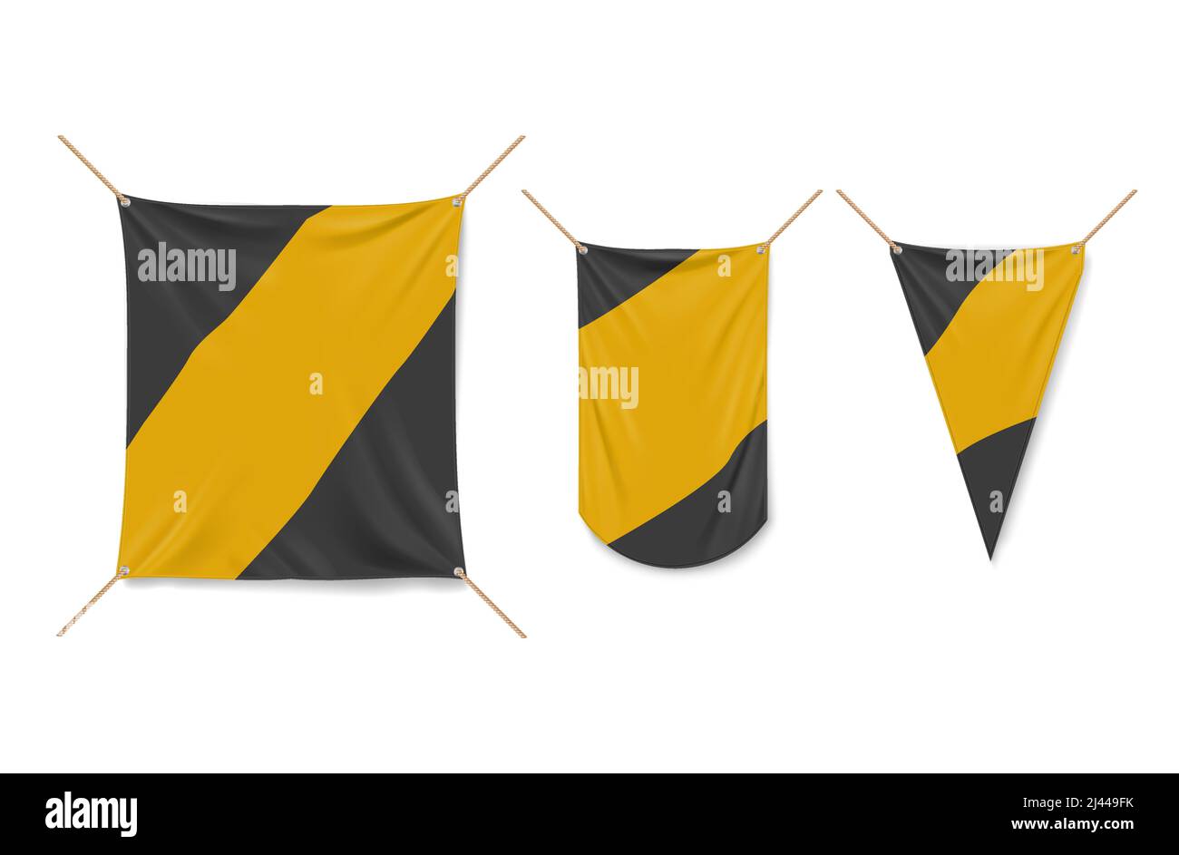 Yellow pennants Stock Vector Images - Alamy