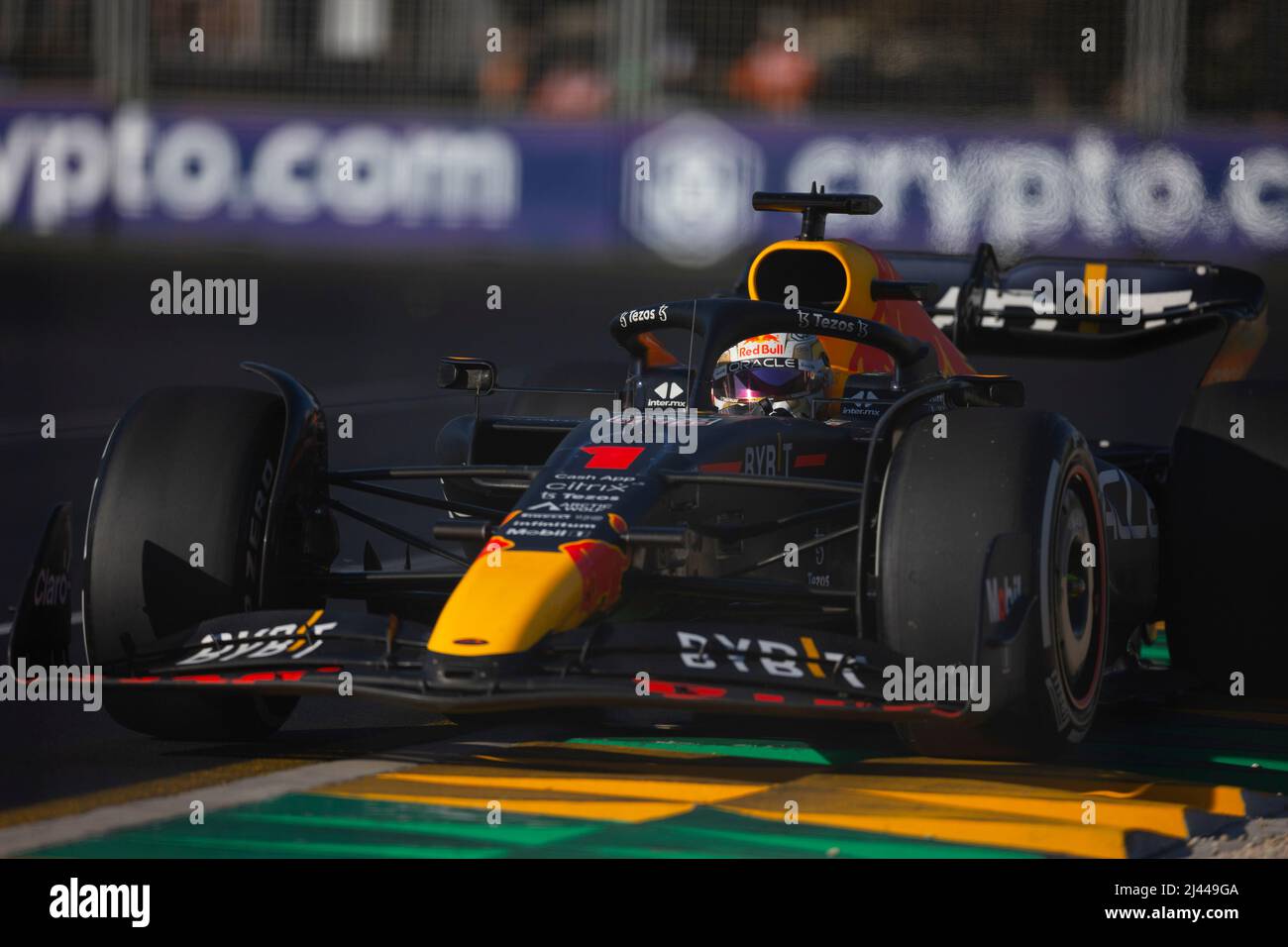 Max Verstappen of the Netherlands drives the number 1 Oracle Red Bull ...