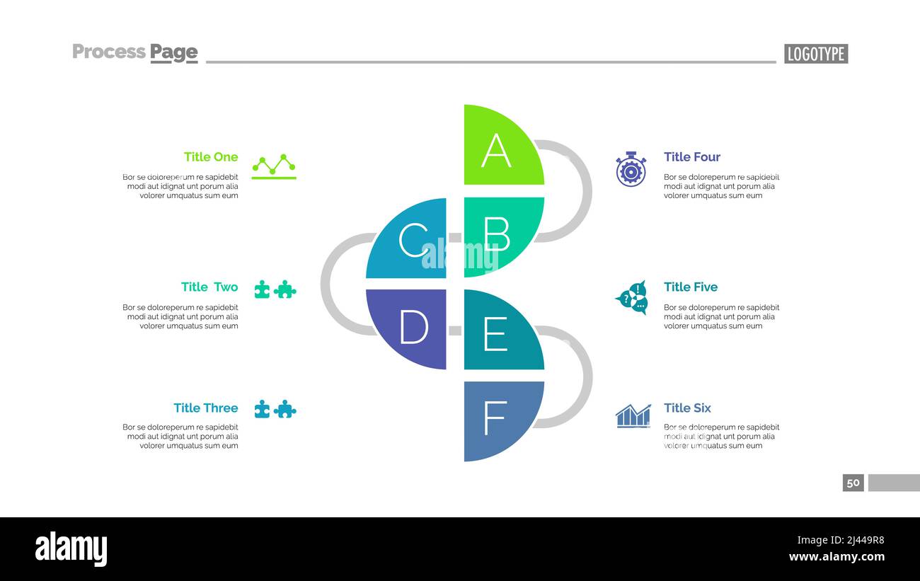 Circle round line infographics slide template. Business data. Graph ...