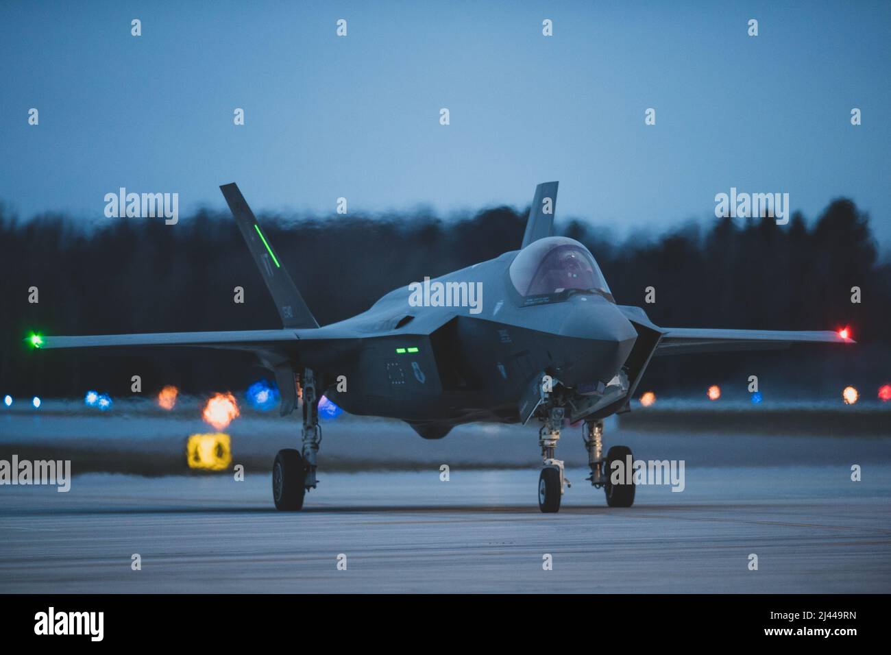 U.S. Air Force F-35A Lightning II pilot assigned to the 134th Fighter ...