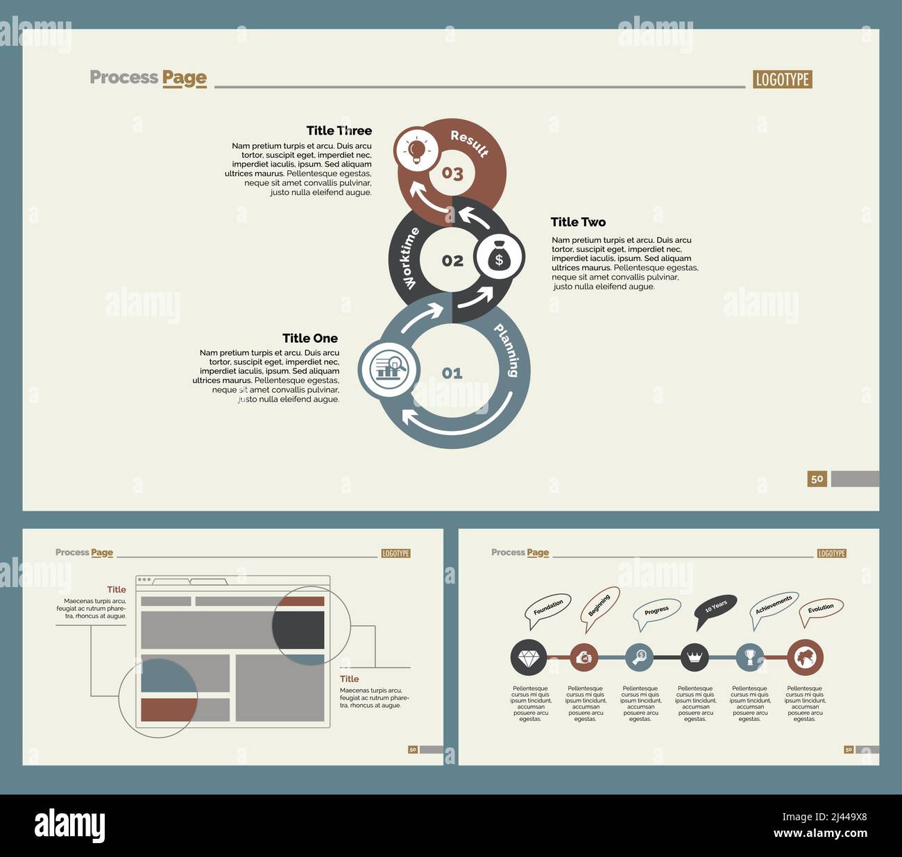 Infographic design set can be used for workflow layout, diagram, annual ...