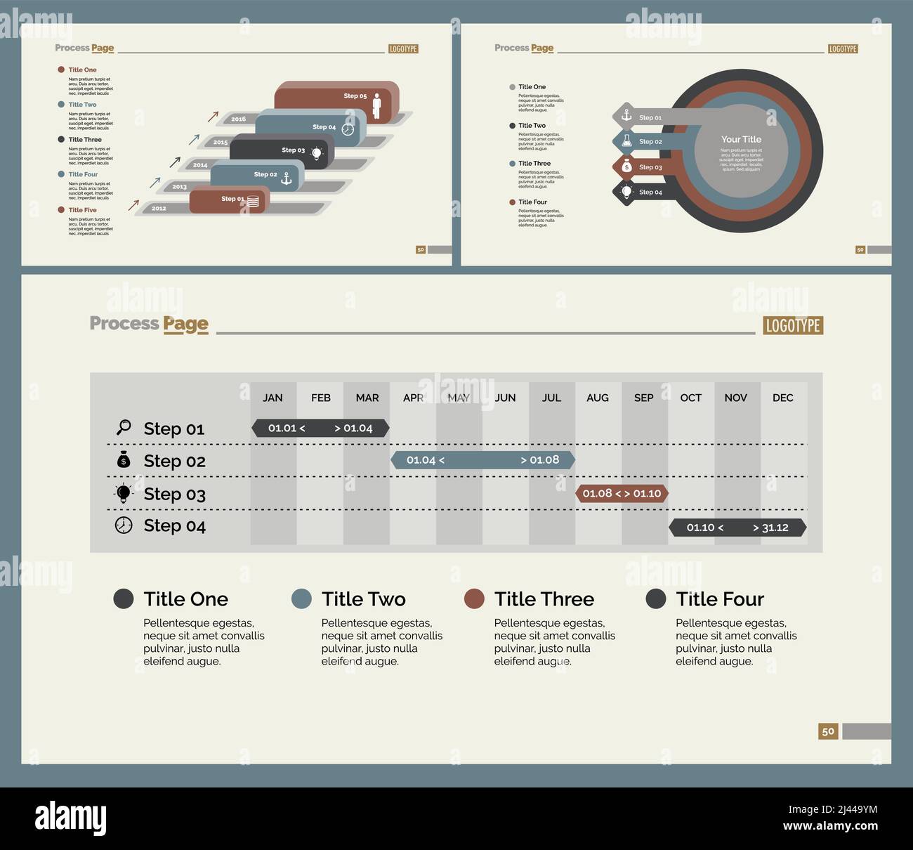 Infographic design set can be used for workflow layout, diagram, annual ...