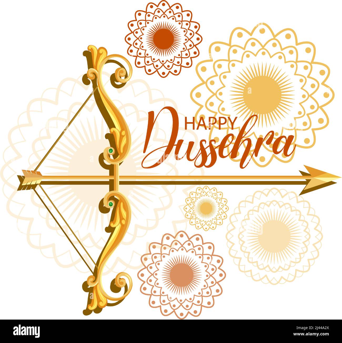 Happy Dussehra festival poster design illustration Stock Vector Image ...