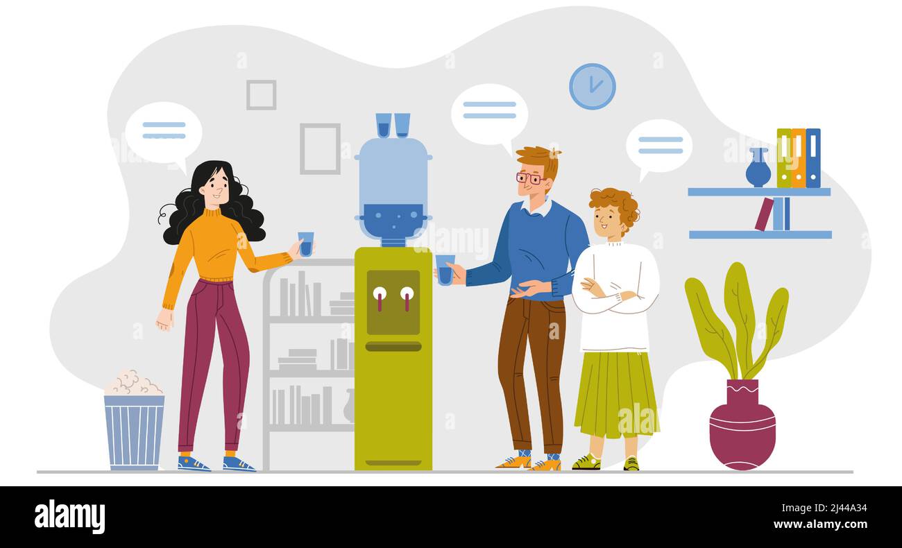 Water Cooler Talk Cartoon