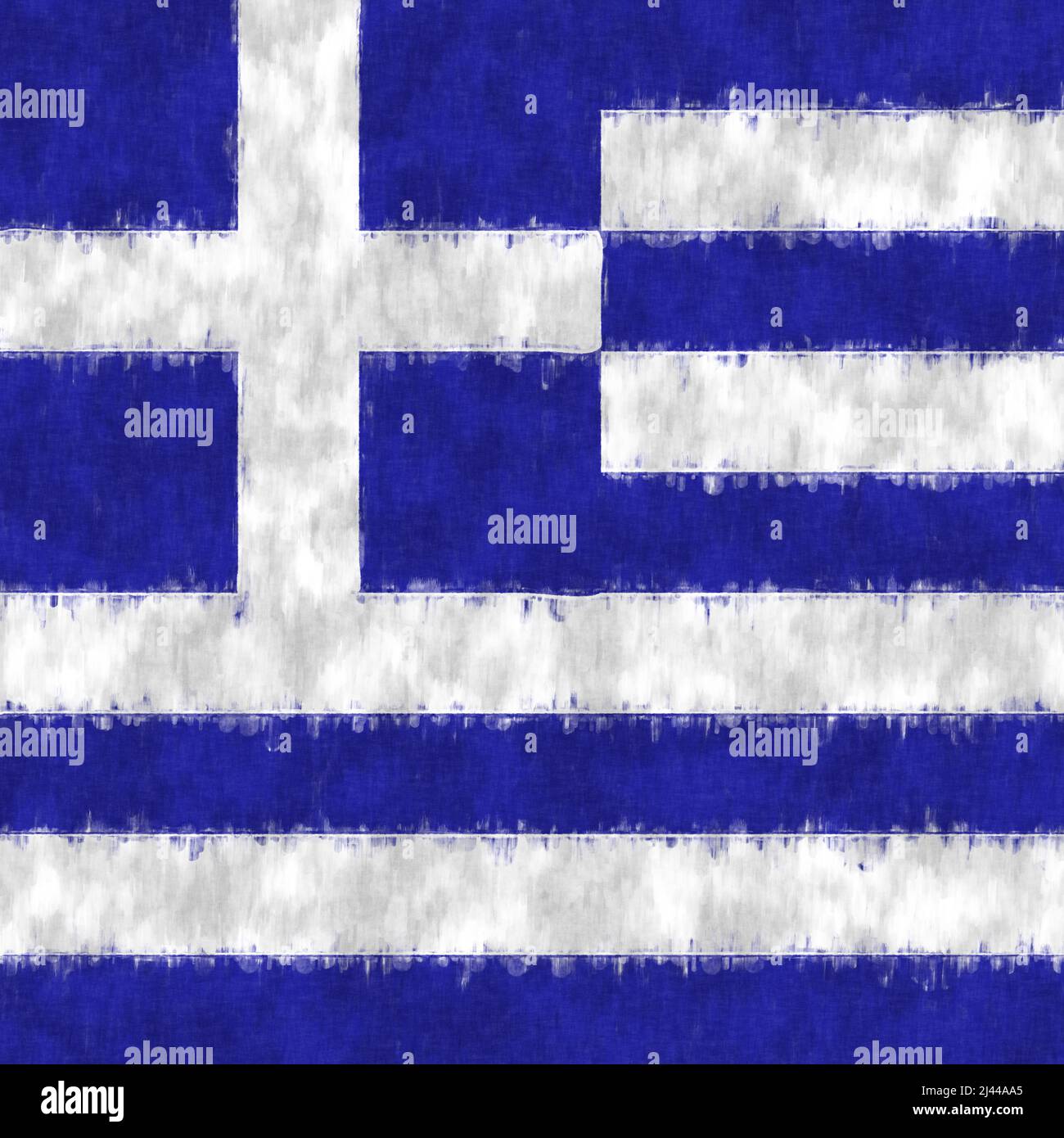 Greece flag painting hi-res stock photography and images - Alamy