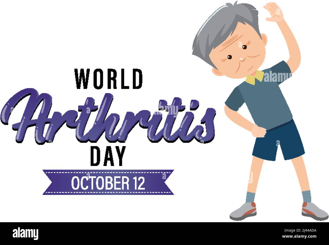 World arthritis day word banner design illustration Stock Vector Image ...