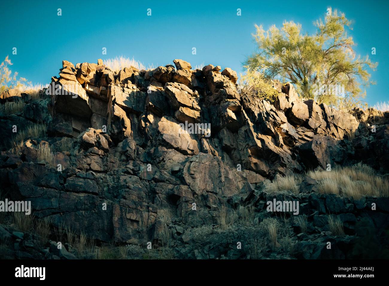 Desert Cliff landscape background Stock Photo - Alamy