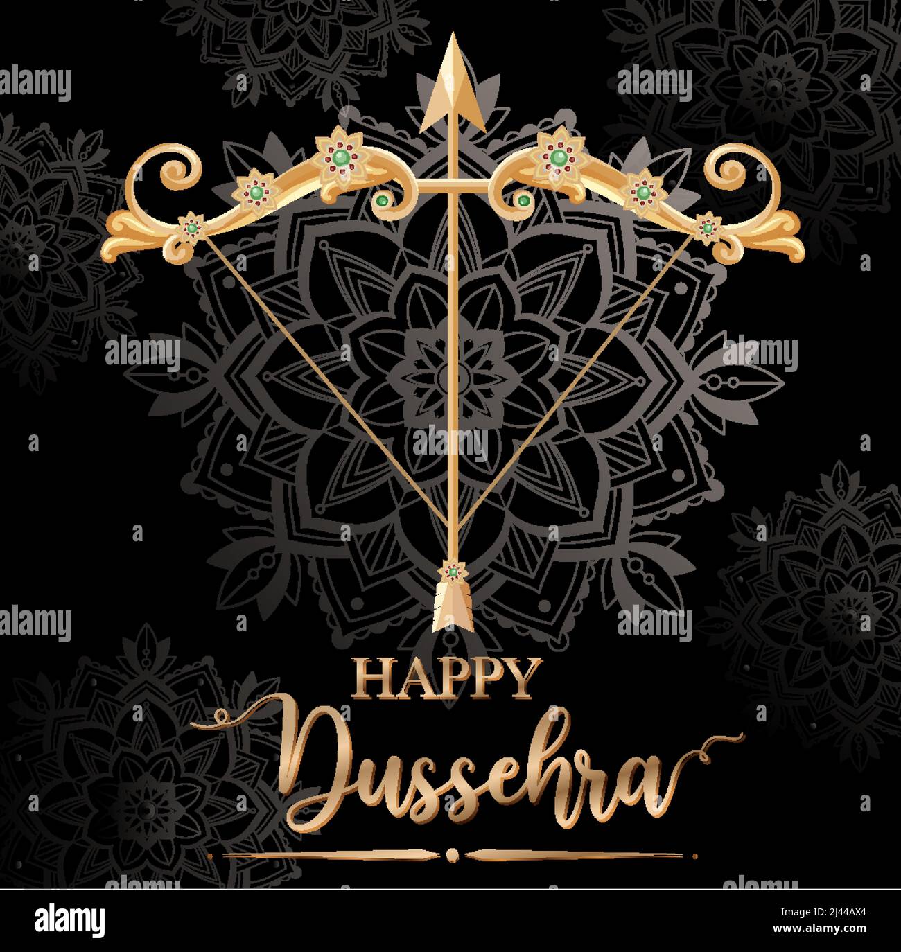 Happy Dussehra festival poster design illustration Stock Vector Image ...
