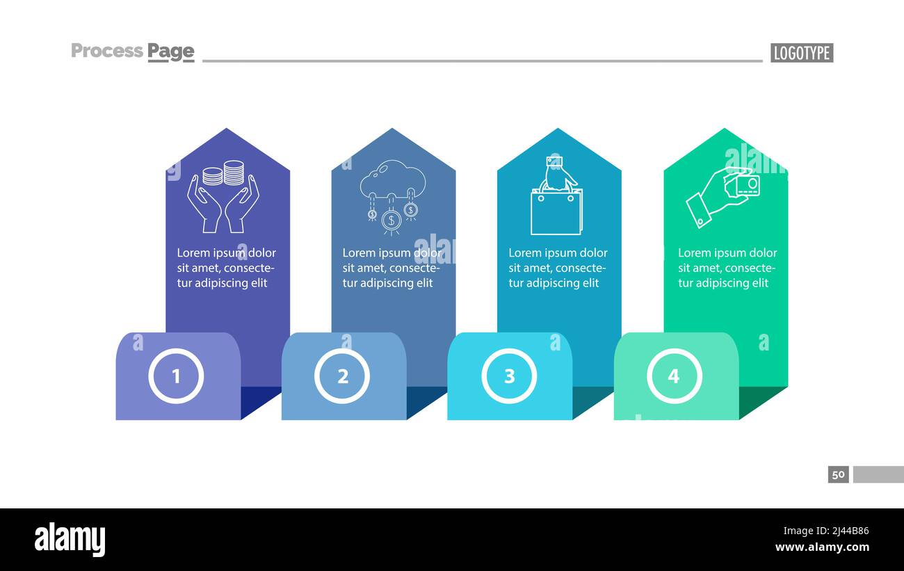 Four step process chart slide template. Element of diagram, strategy ... Four step process chart slide template. Element of diagram, strategy ...