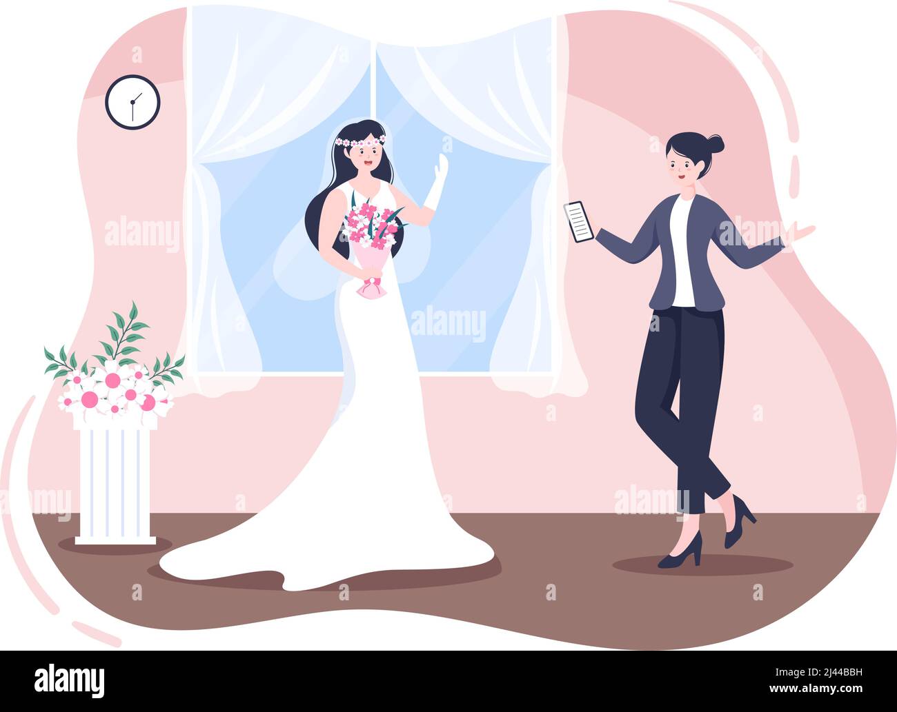 Wedding Organizer Providing Decoration Service or Making Plans Before ...