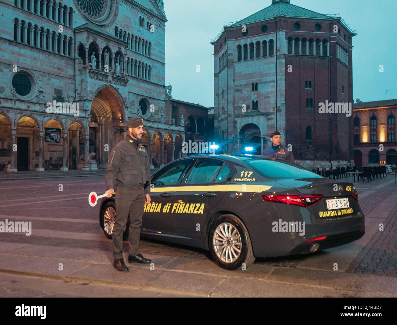IRs Guardia di Finanza tax police force officer and patrol in Piazza ...