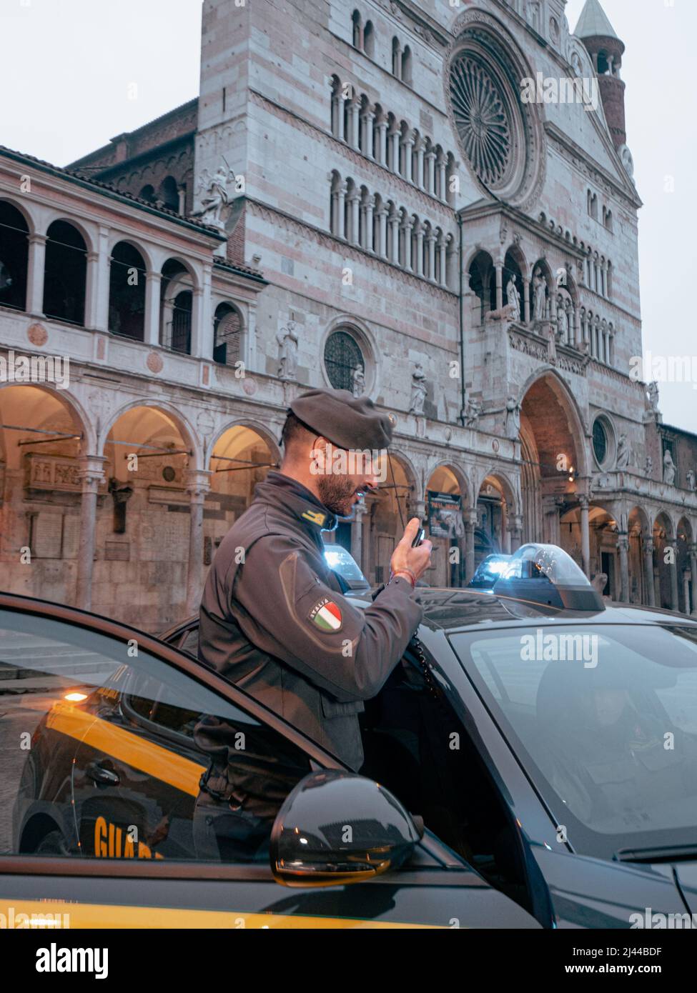 IRs Guardia di Finanza tax police force officer and patrol in Piazza ...