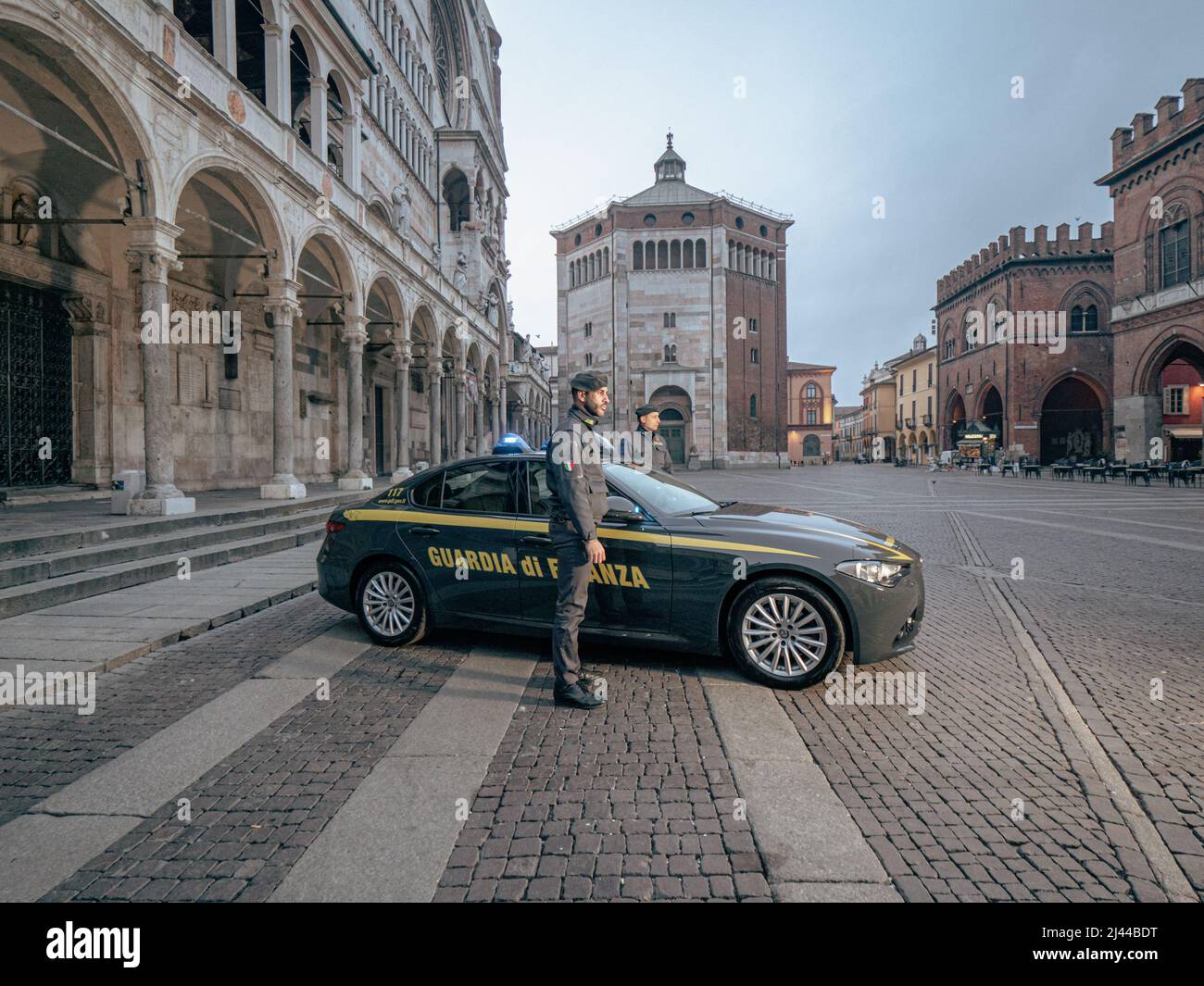 IRs Guardia di Finanza tax police force officer and patrol in Piazza ...