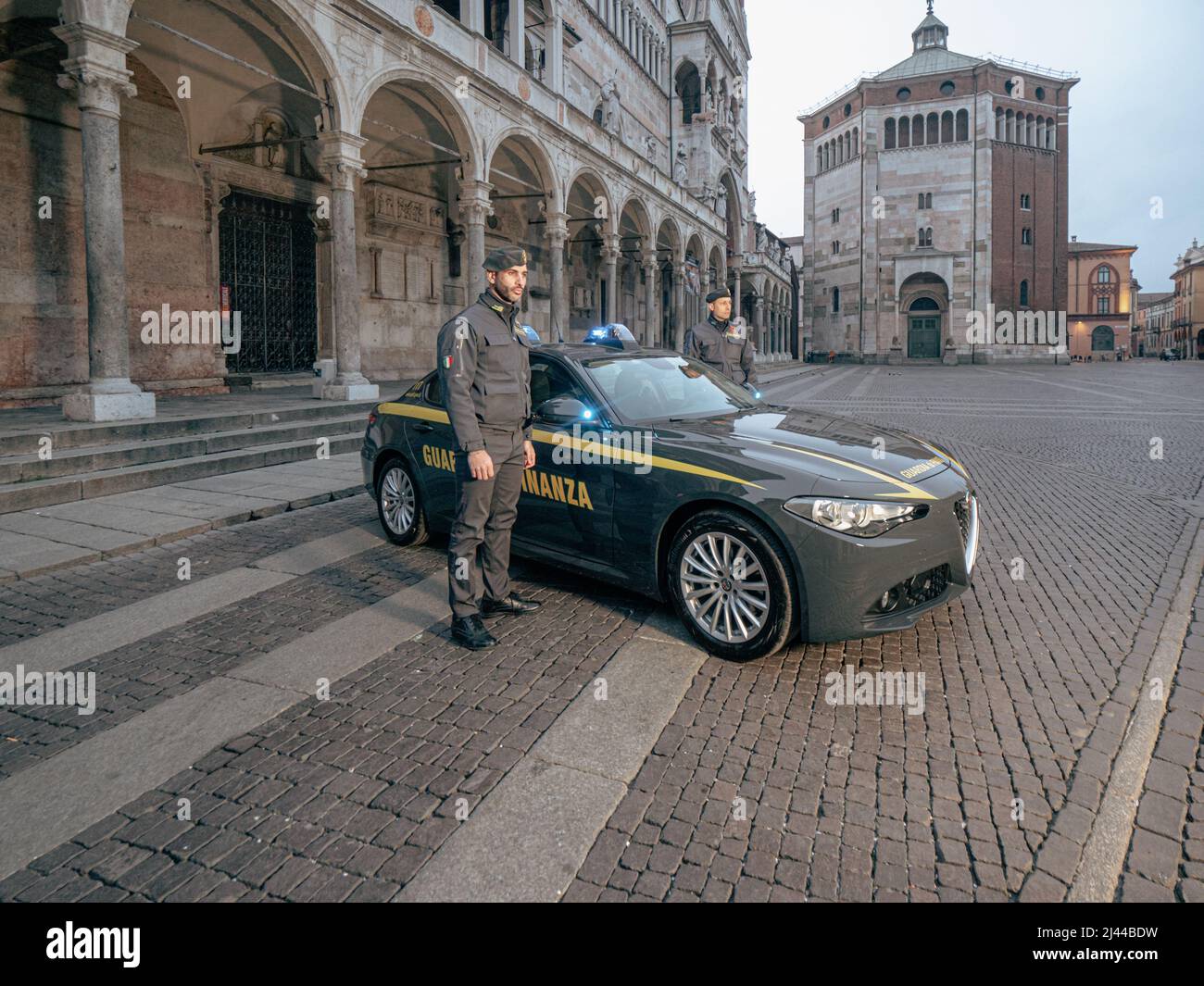 IRs Guardia di Finanza tax police force officer and patrol in Piazza ...