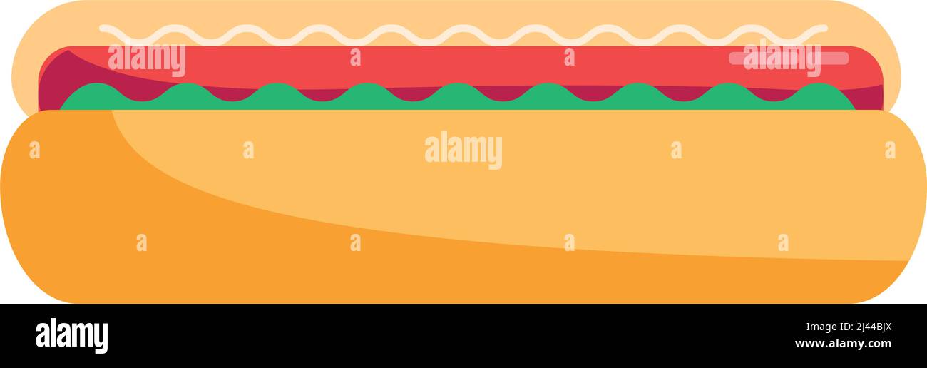 hot dog fast food icon Stock Vector Image & Art - Alamy